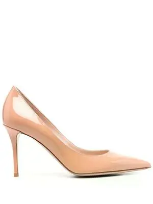 LE SILLA Eva Pointed-toe Leather Pumps - Pink