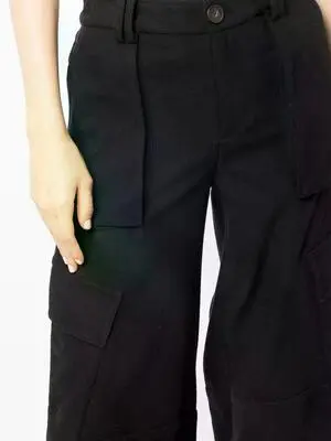 Vince Flannel Wide-leg Trousers