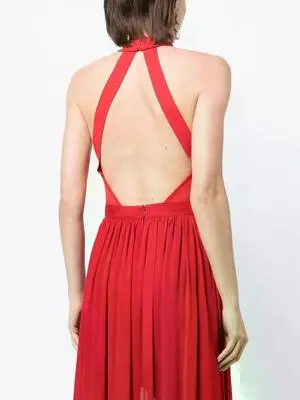 Elie Saab Halter Keyhole Bodysuit - Red