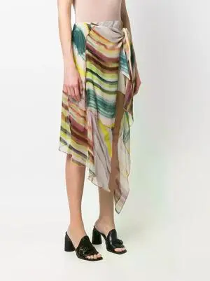 DIESEL® Patchwork Striped Skirt