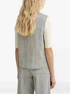 SESSUN Striped Buttoned Waistcoat