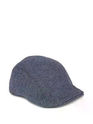 Brunello Cucinelli Striped Newsboy Cap
