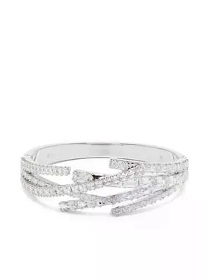 SWAROVSKI Matrix Crystal-embellished Rhodium-plated Bracelet - Silver