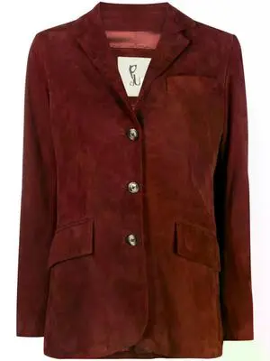 PAULA Single-breasted Suede Blazer