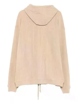 MAISON JEJIA Ribbed Hooded Sweater