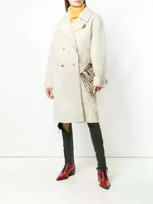 YVES SALOMON Oversized Shearling Coat