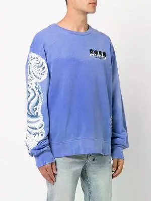 Amiri Embellished Koi-print Sweatshirt