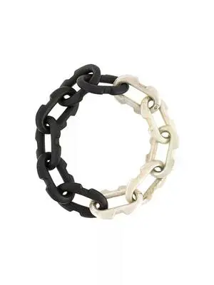 PARTS OF FOUR Massive Deco Link Infinity Chain Necklace - Metallic