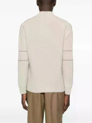 Emporio Armani High-neck Striped Sweater