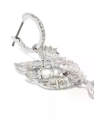 SWAROVSKI Swan Crystal Hoop Earrings