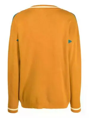PAULA Patterned-intarsia Striped Sweatshirt