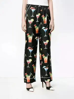 Dolce & Gabbana Cocktail Print Pyjama Trousers