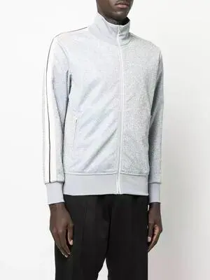 Palm Angels Glitter Lurex Track Jacket - Grey