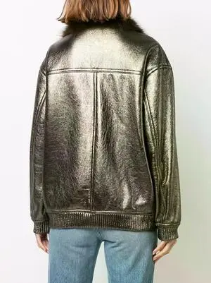 YVES SALOMON Longline Leather Jacket