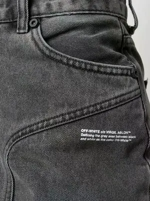 Off-White Zip-front Denim Skirt