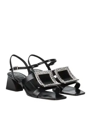 ROGER VIVIER Leather Sandals With Appliqués
