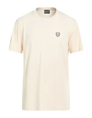 EA7 T-shirt Size Viscose, Polyamide, Elastane - Beige