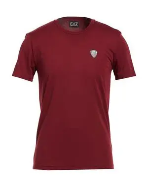 EA7 T-shirt Size Viscose, Polyamide, Elastane - Red