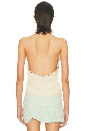 Christopher Esber Beach Quartz Halter Tank Top - Bone