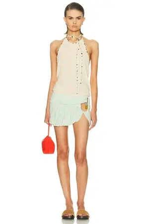 Christopher Esber Beach Quartz Halter Tank Top - Bone