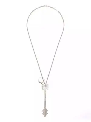 Rabanne Key-ring Pendant Necklace - Silver