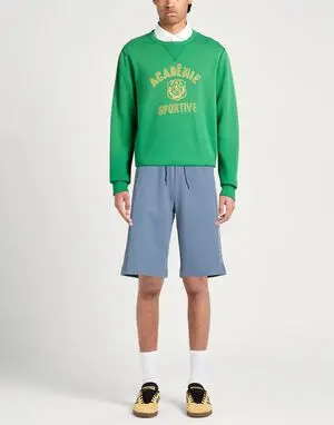 EA7 Cotton French Terry Athletic Shorts - Blue