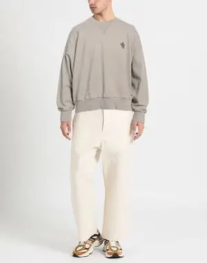 A PAPER KID Cotton French Terry Sweatshirt - Beige