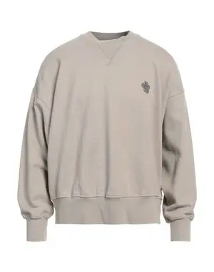 A PAPER KID Cotton French Terry Sweatshirt - Beige