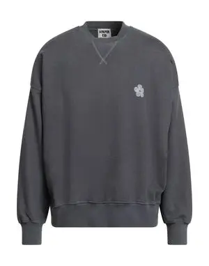 A PAPER KID Cotton French Terry Sweatshirt - Charcoal