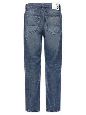 DEPARTMENT 5 Musso Straight Cropped Jeans - Blue