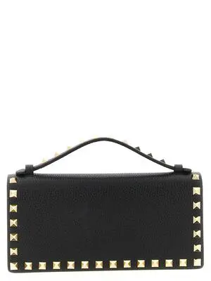 Valentino Garavani Rockstud' Wallet On Chain - Black