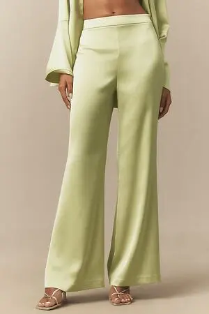 MARE MARE Wide-leg Satin Pants