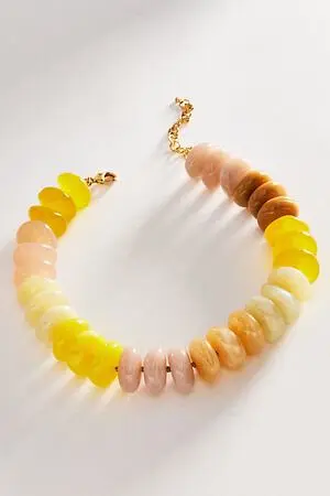 Anthropologie Chunky Rabow Necklace - Lime