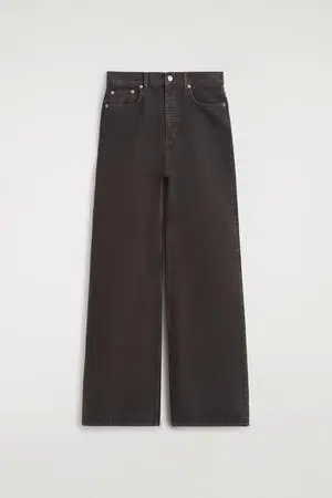 Cos Dial Wide-leg Jeans - Brown