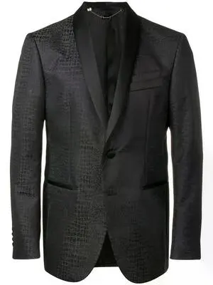 BILLIONAIRE Crocodile Effect Blazer