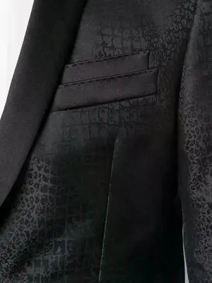 BILLIONAIRE Crocodile Effect Blazer