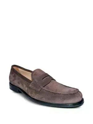 Kiton Penny Suede Loafers