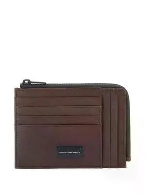 PIQUADRO Zip-around Card Holder - Brown