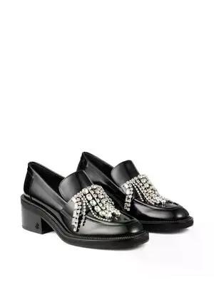 JIMMY CHOO Tylor Crystal Embellished Loafers