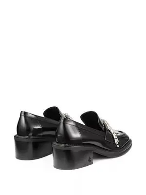 JIMMY CHOO Tylor Crystal Embellished Loafers