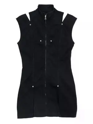 JEAN PAUL GAULTIER Zip-front Sleeveless Dress - Blue