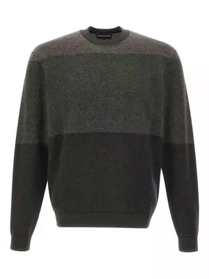 Emporio Armani Color Blocked Sweaters For Men