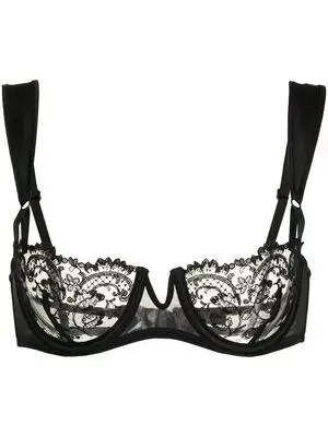Kiki De Montparnasse Juliette Balconette Bra - Black