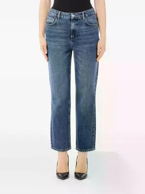 Liu Jo Logo-patch Straight Leg Jeans