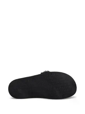 Michael Kors Jaden Ring-buckle Leather Slides