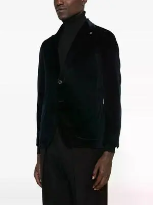 Tagliatore Velvet Patch-pocket Blazer