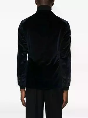 Tagliatore Velvet Patch-pocket Blazer