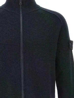 Stone Island Textured-weave Zip-up Cardigan