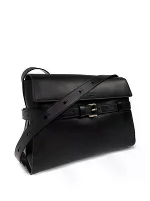 Moschino Belted Leather Shoulder Bag