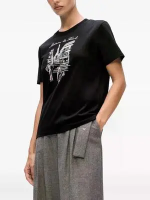 Karl Lagerfeld Paris Sketch-print T-shirt